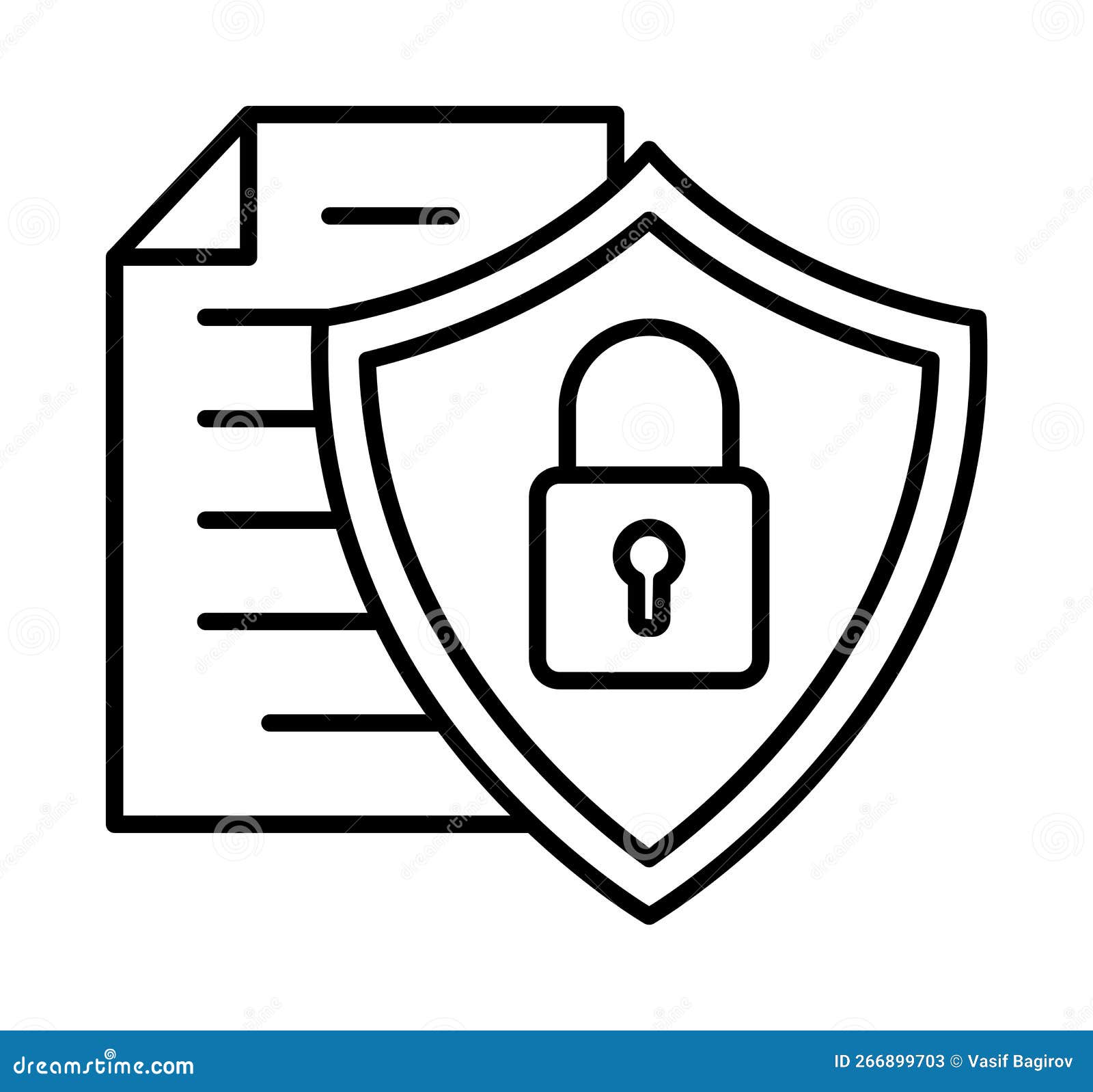 Data, Security, Protection Vector Icon on Transparent Background ...