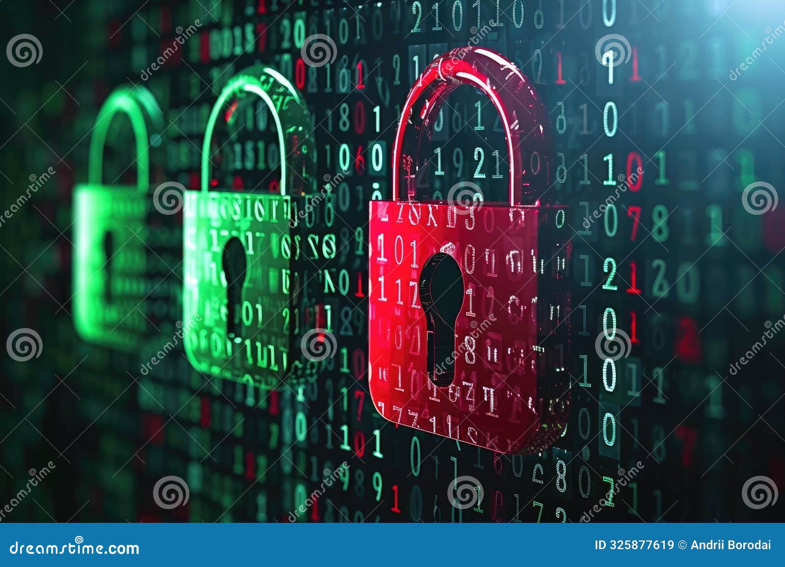 Data Security Risk Assessment. Cyber Security. Stock Illustration ...