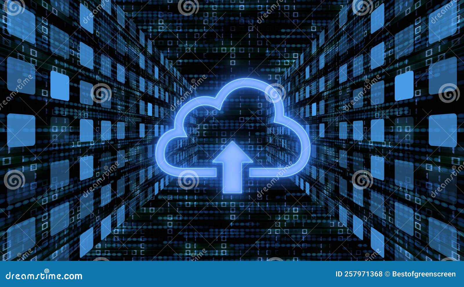 Data Security Technology Concept with Cloud Upload Symbol Against a ... Data Security Technology Concept with Cloud Upload Symbol Against a ...