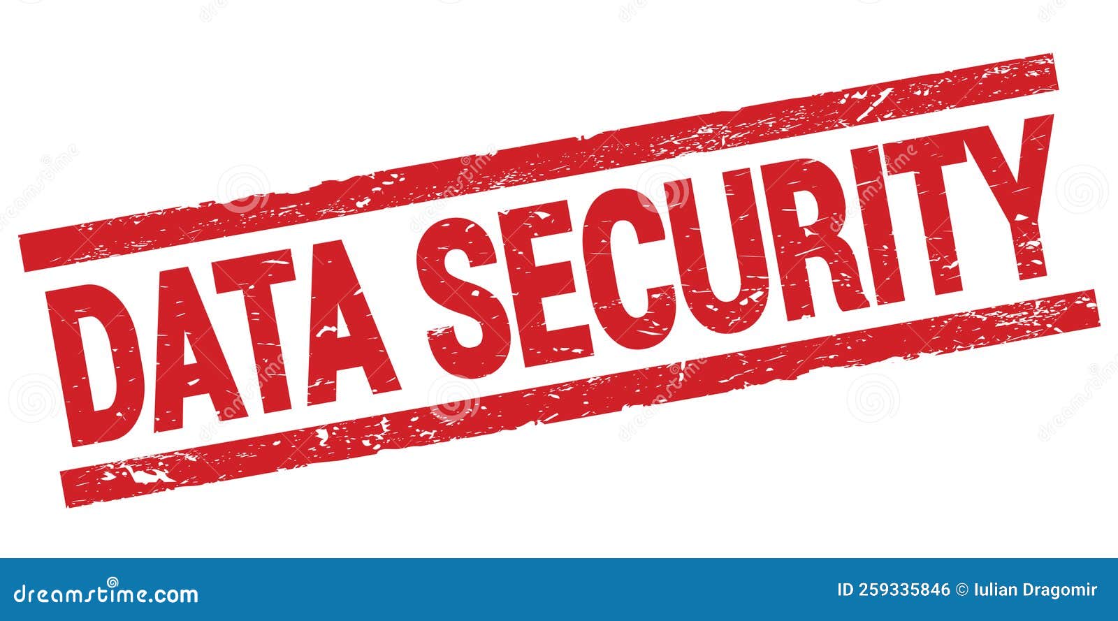 DATA SECURITY Text on Red Rectangle Stamp Sign Stock Illustration ...