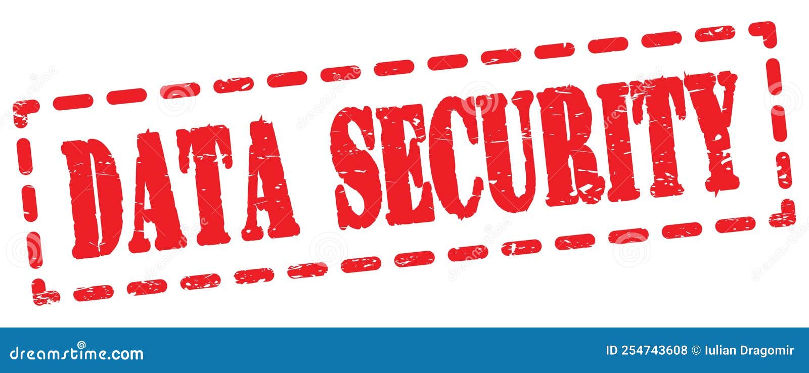 DATA SECURITY Text Written on Red Stamp Sign Stock Illustration ...