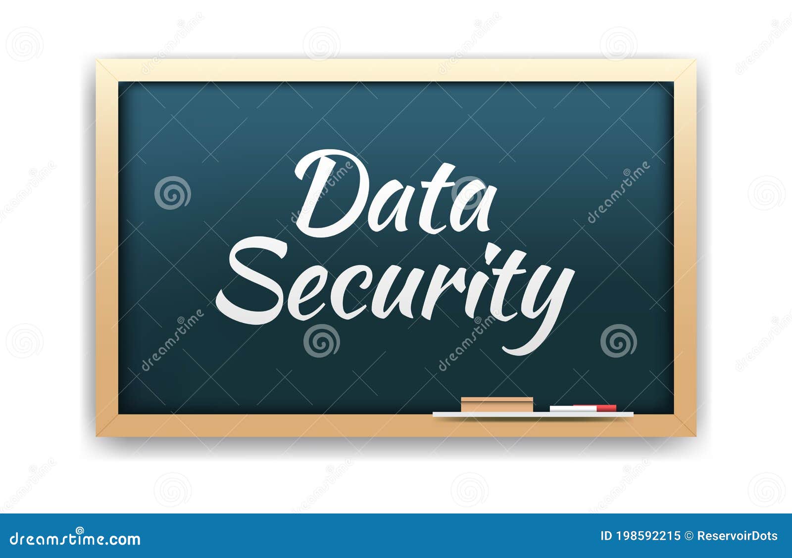 Data Security Word Chalkboard Stock Vector - Illustration of icon ...