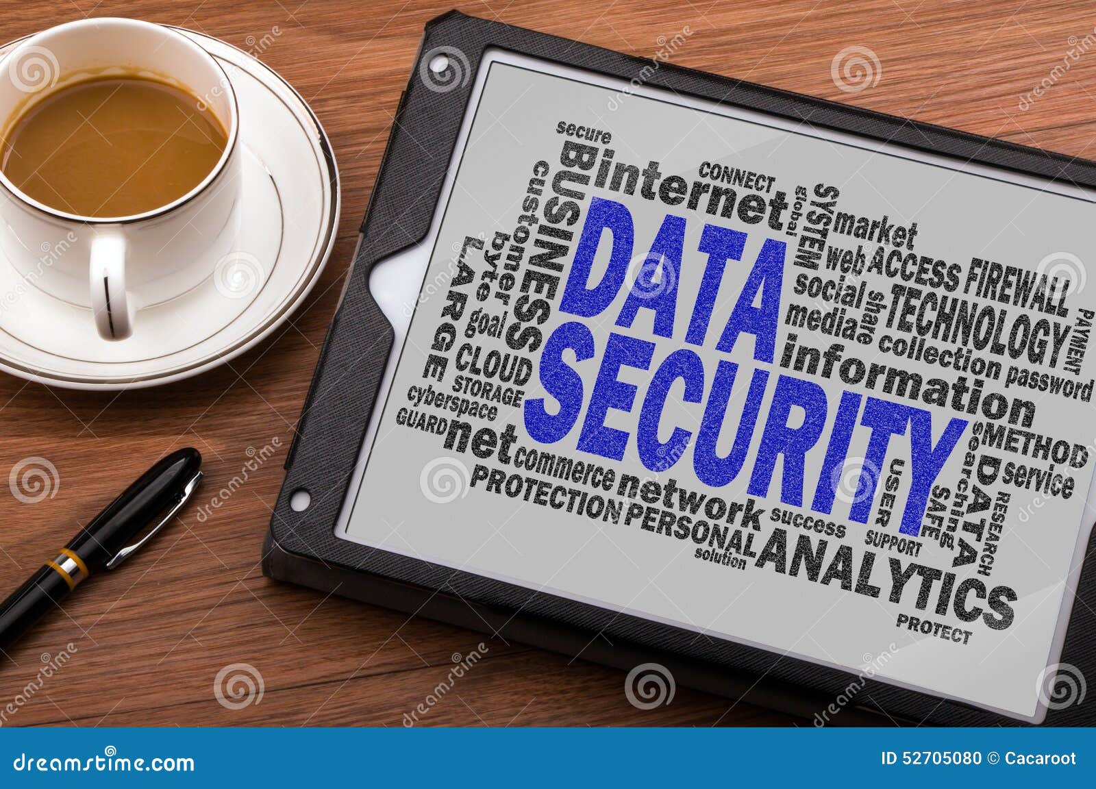 Data security word cloud stock photo. Image of privacy - 52705080