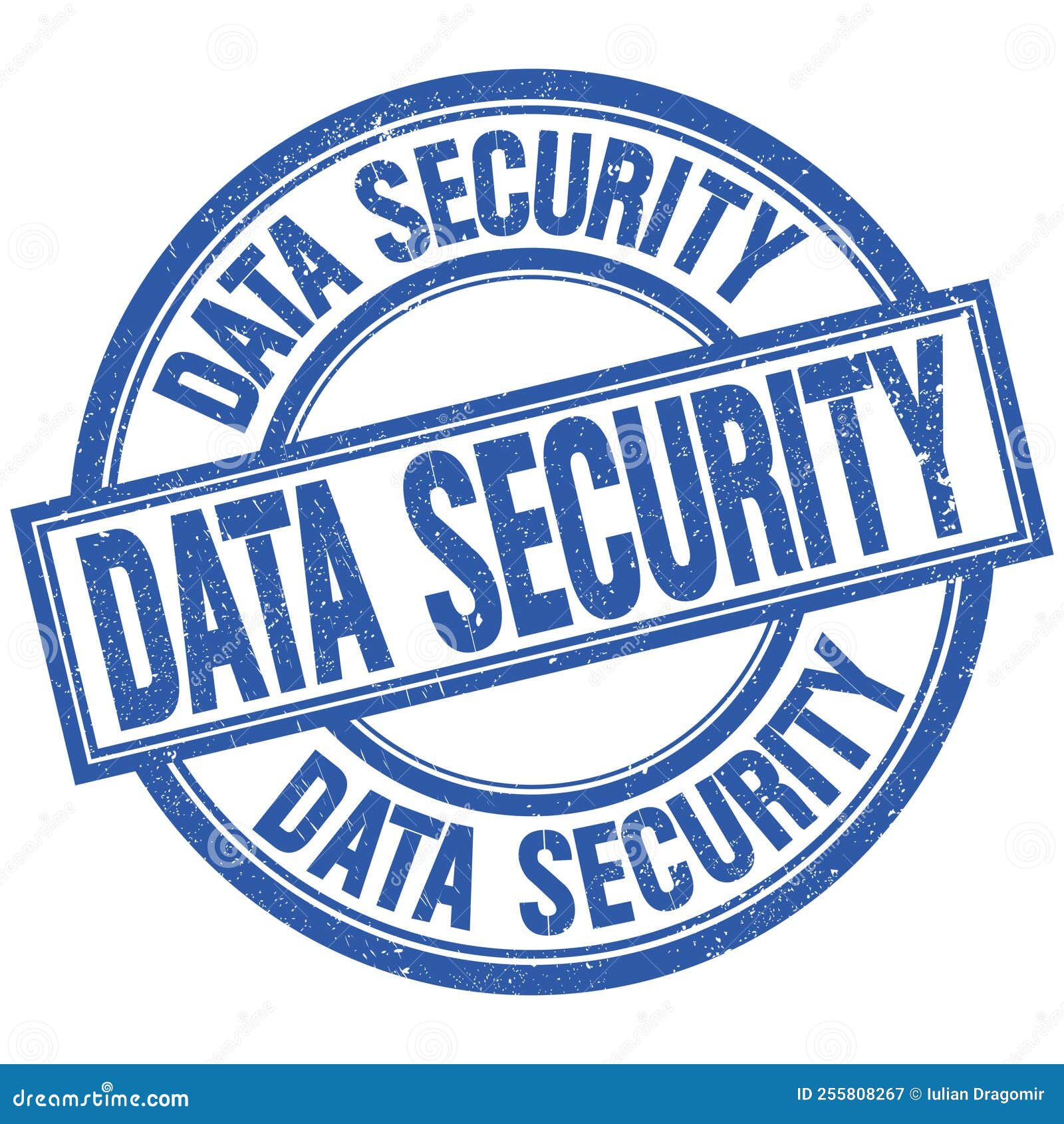 DATA SECURITY Written Word on Blue Stamp Sign Stock Image - Image of ...