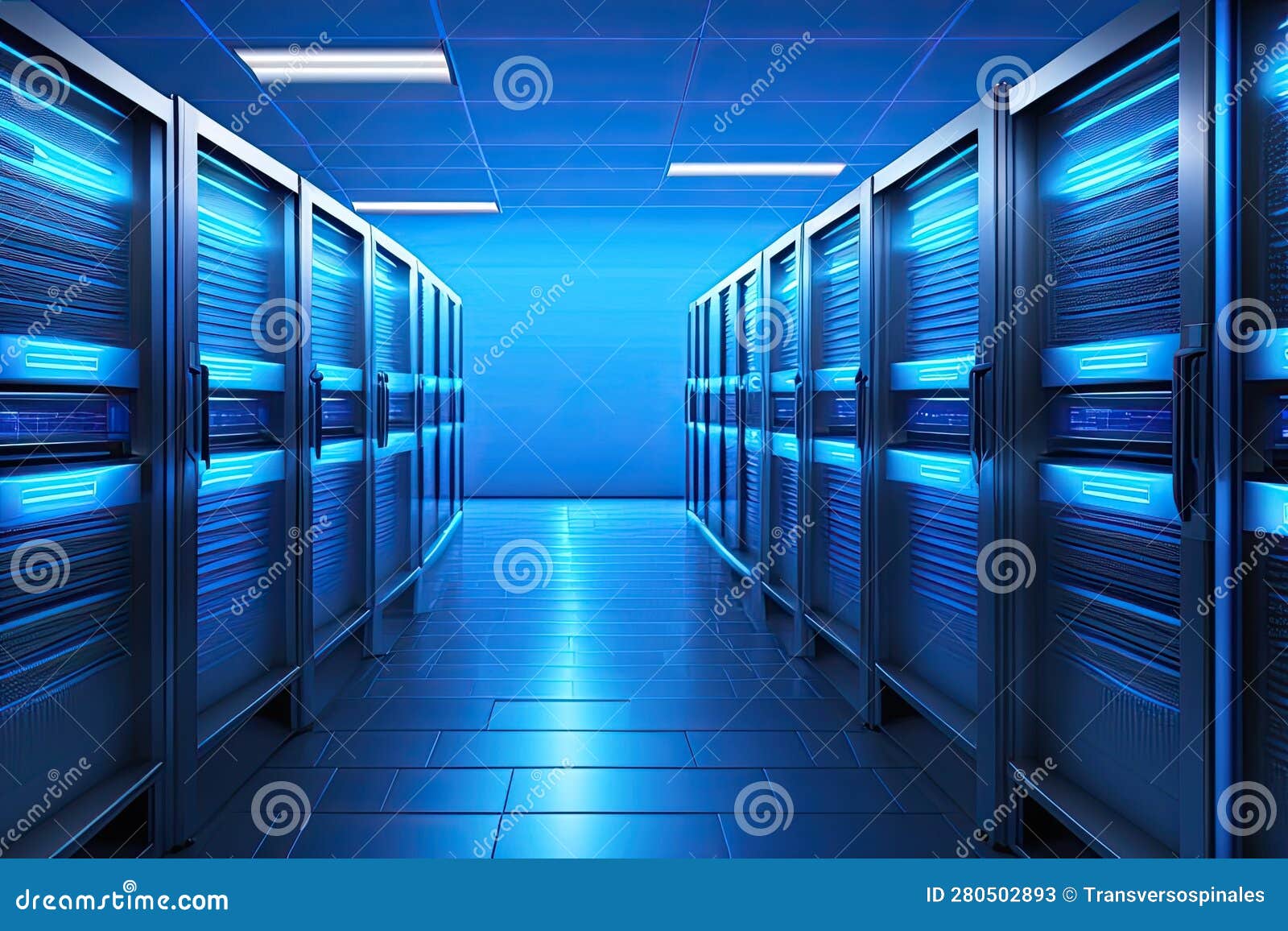 Data Server Center Room Generative AI Stock Image - Image of storage ...
