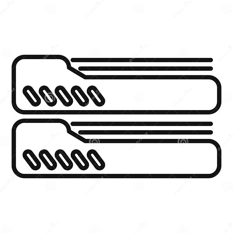 Data Server Icon Showing Digital Information Storage Stock Vector