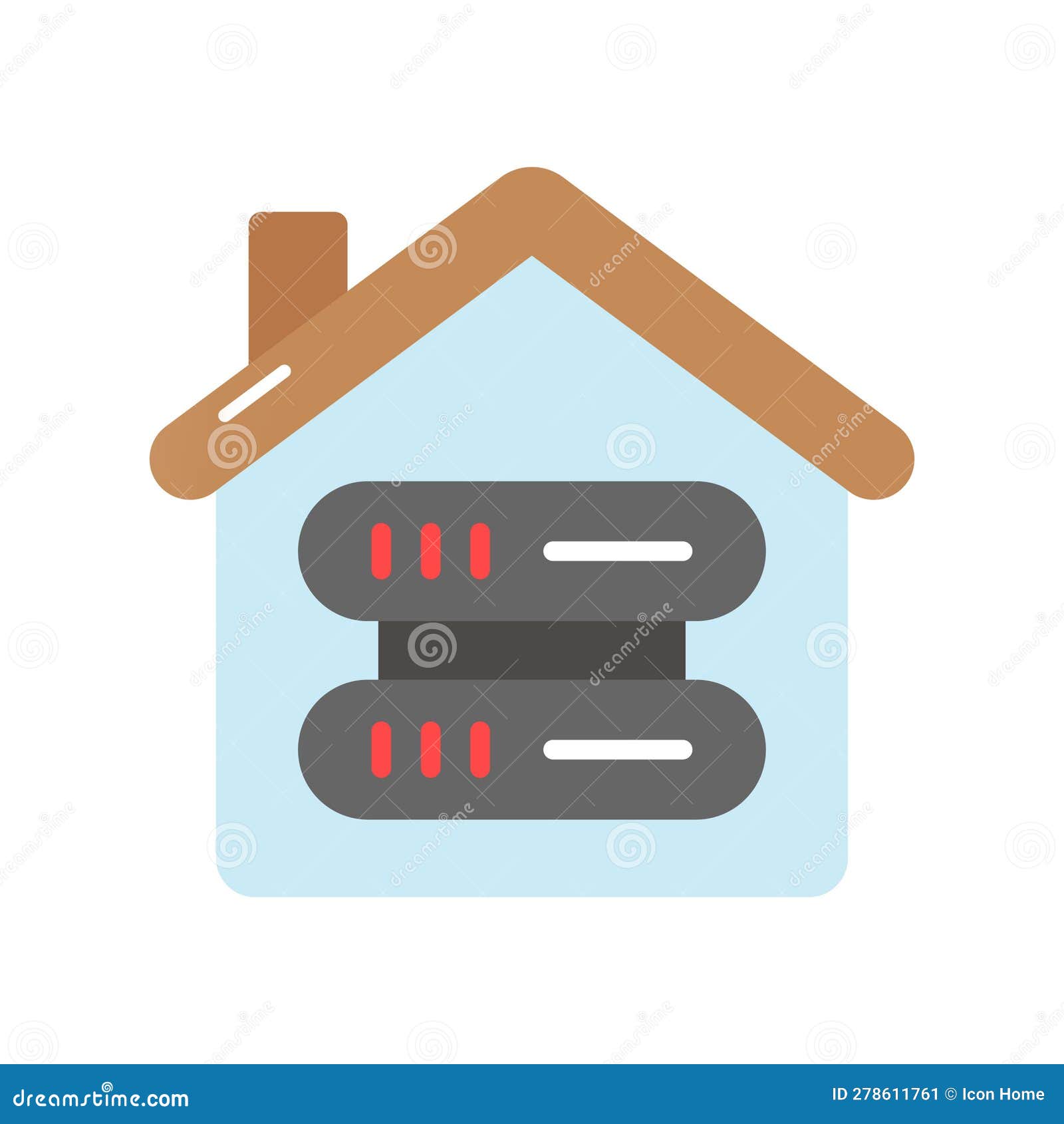 Data Server Inside Home Showing Concept of Home Server in Modern Style ...