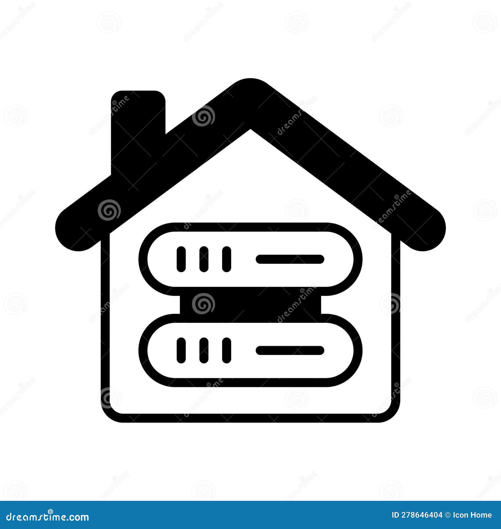 Data Server Inside Home Showing Concept of Home Server in Modern Style ...