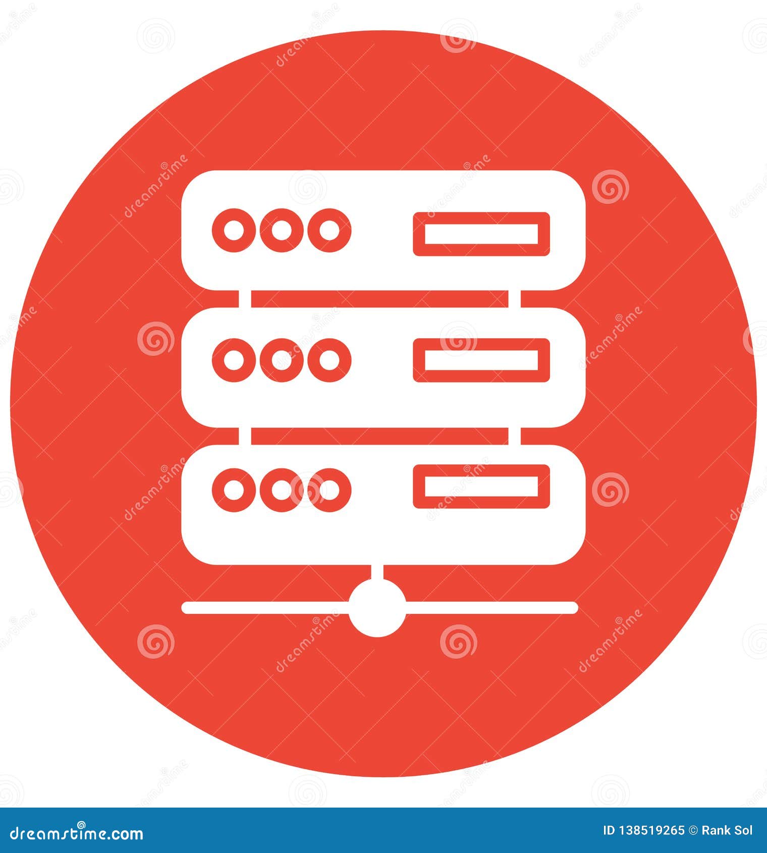 Data Server Isolated Vector Icon that Can Be Easily Modified or Edit ...
