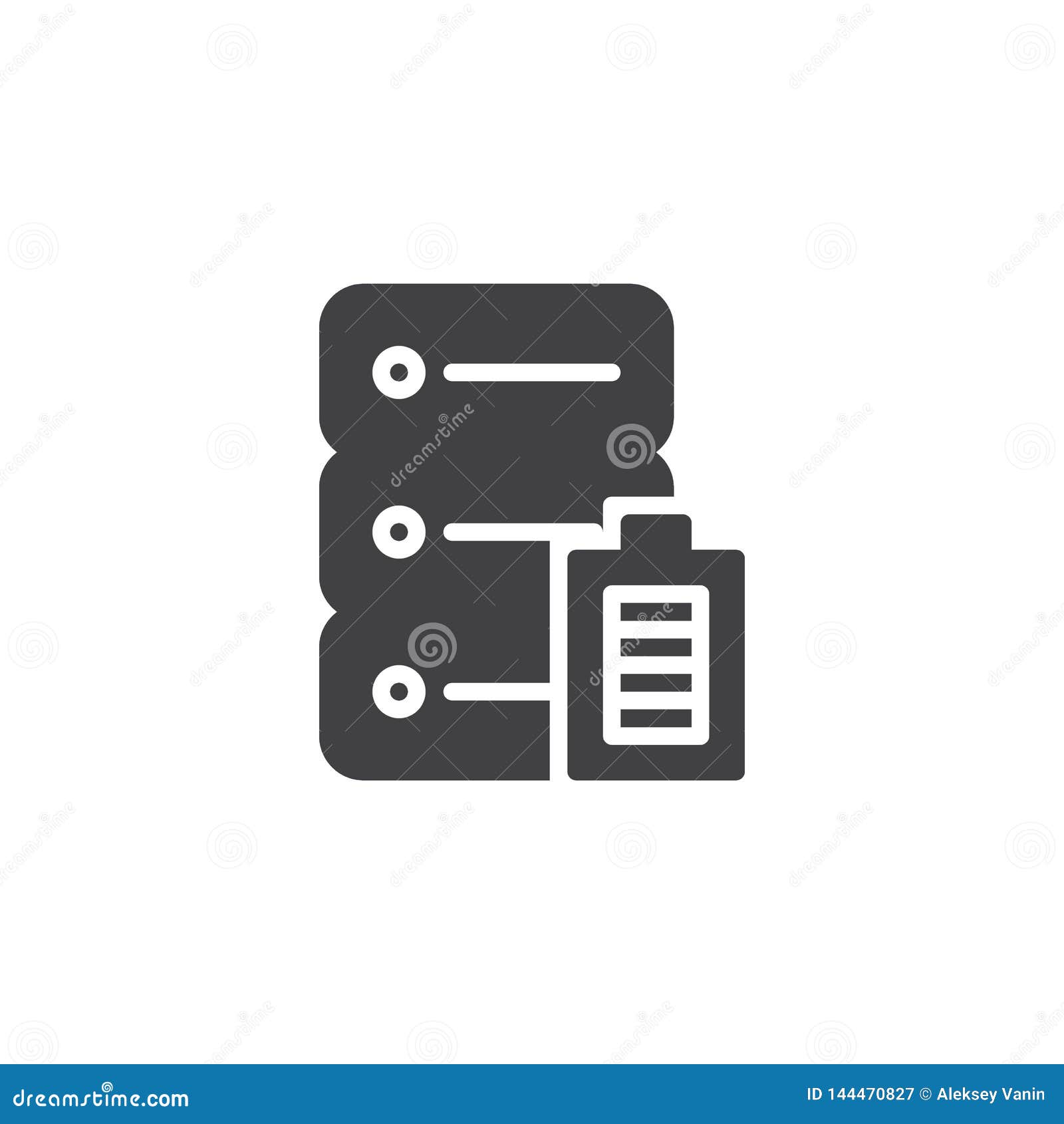 Data Server Power Vector Icon Stock Vector - Illustration of internet ...
