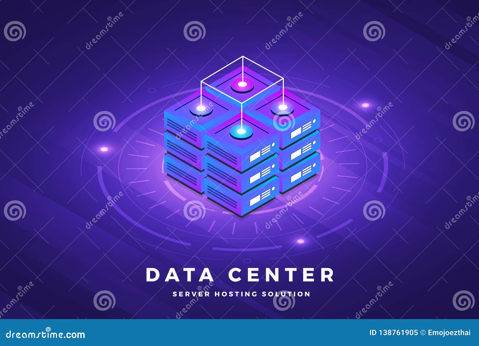 Data Server Technology stock vector. Illustration of equipment - 138761905