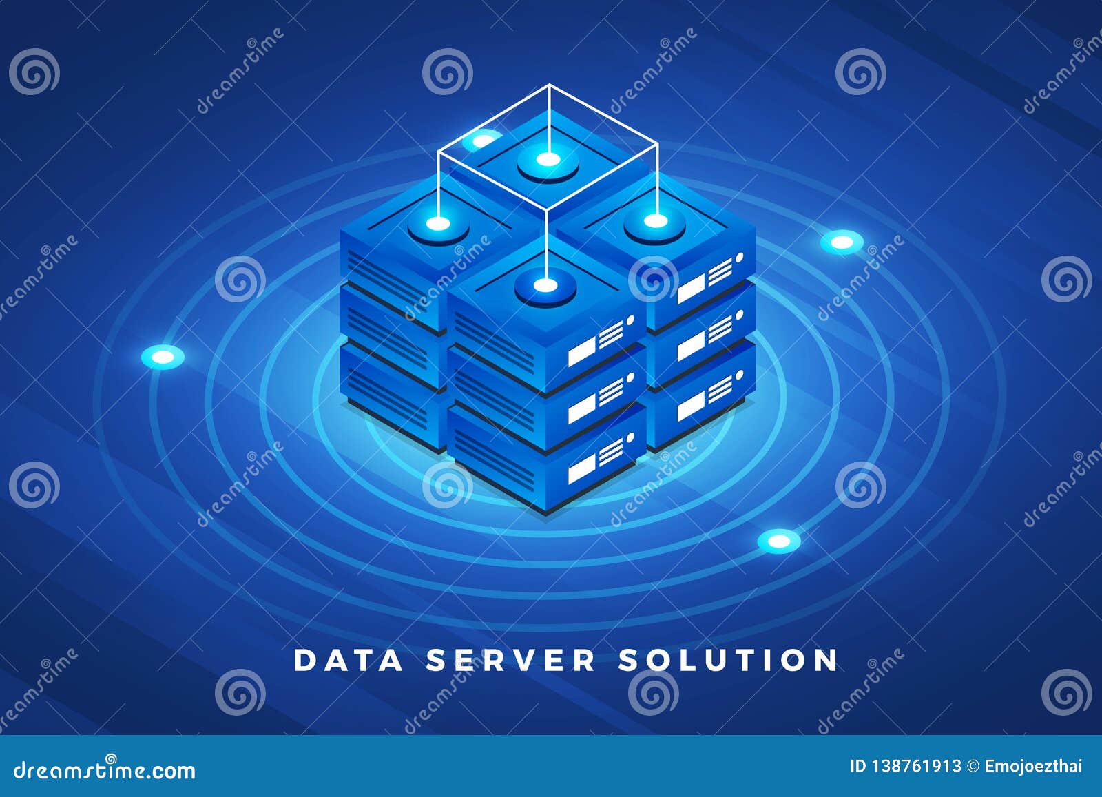 Data Server Technology stock vector. Illustration of memory - 138761913