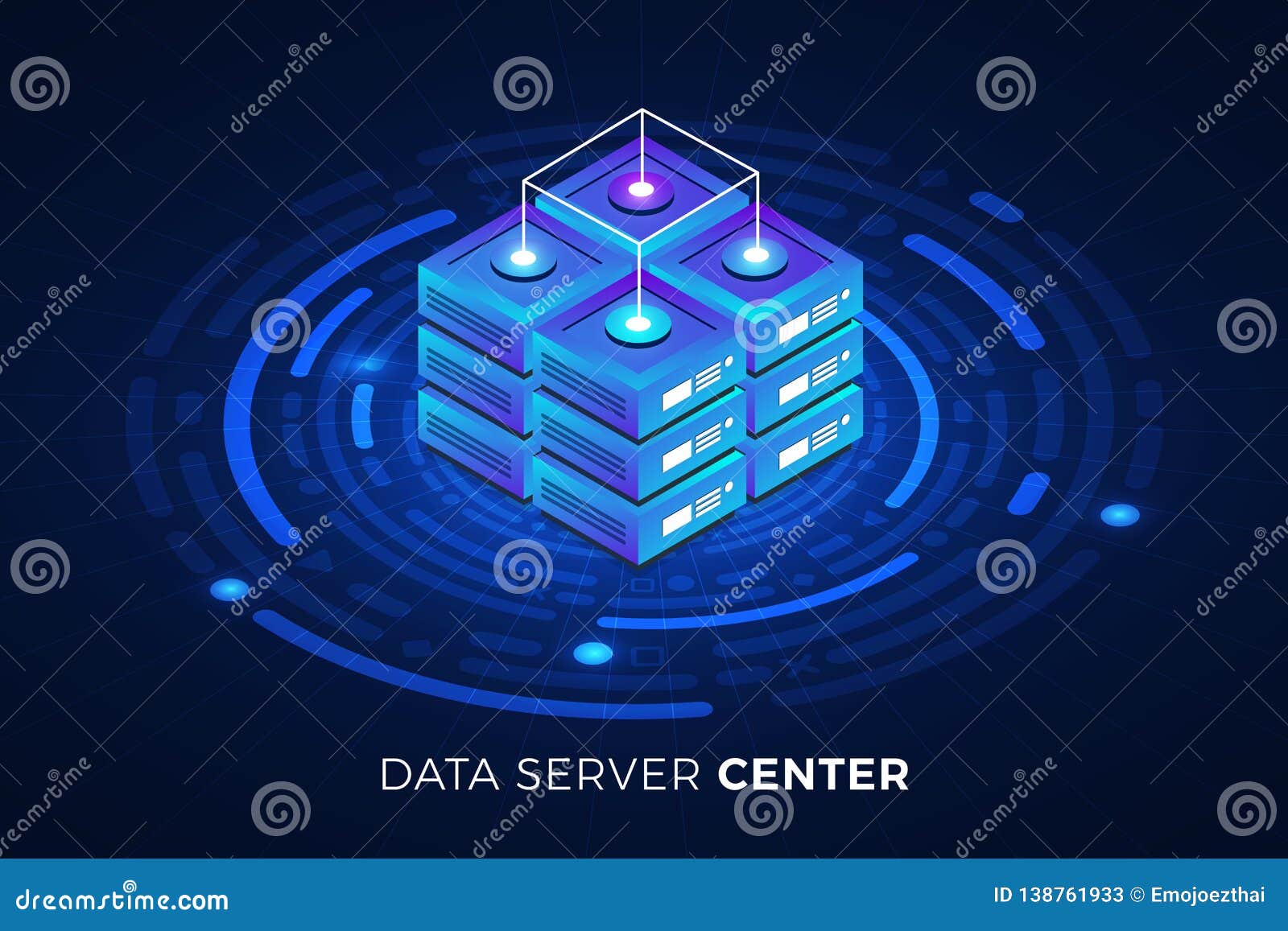 Data Server Technology stock vector. Illustration of graphic - 138761933