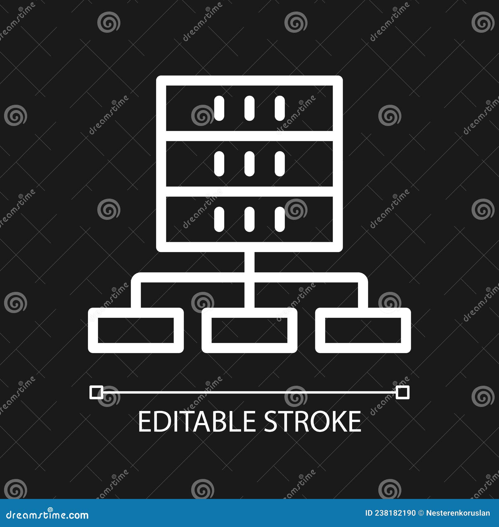 Data Set Technology White Linear Pixel Perfect Icon for Dark Theme ...