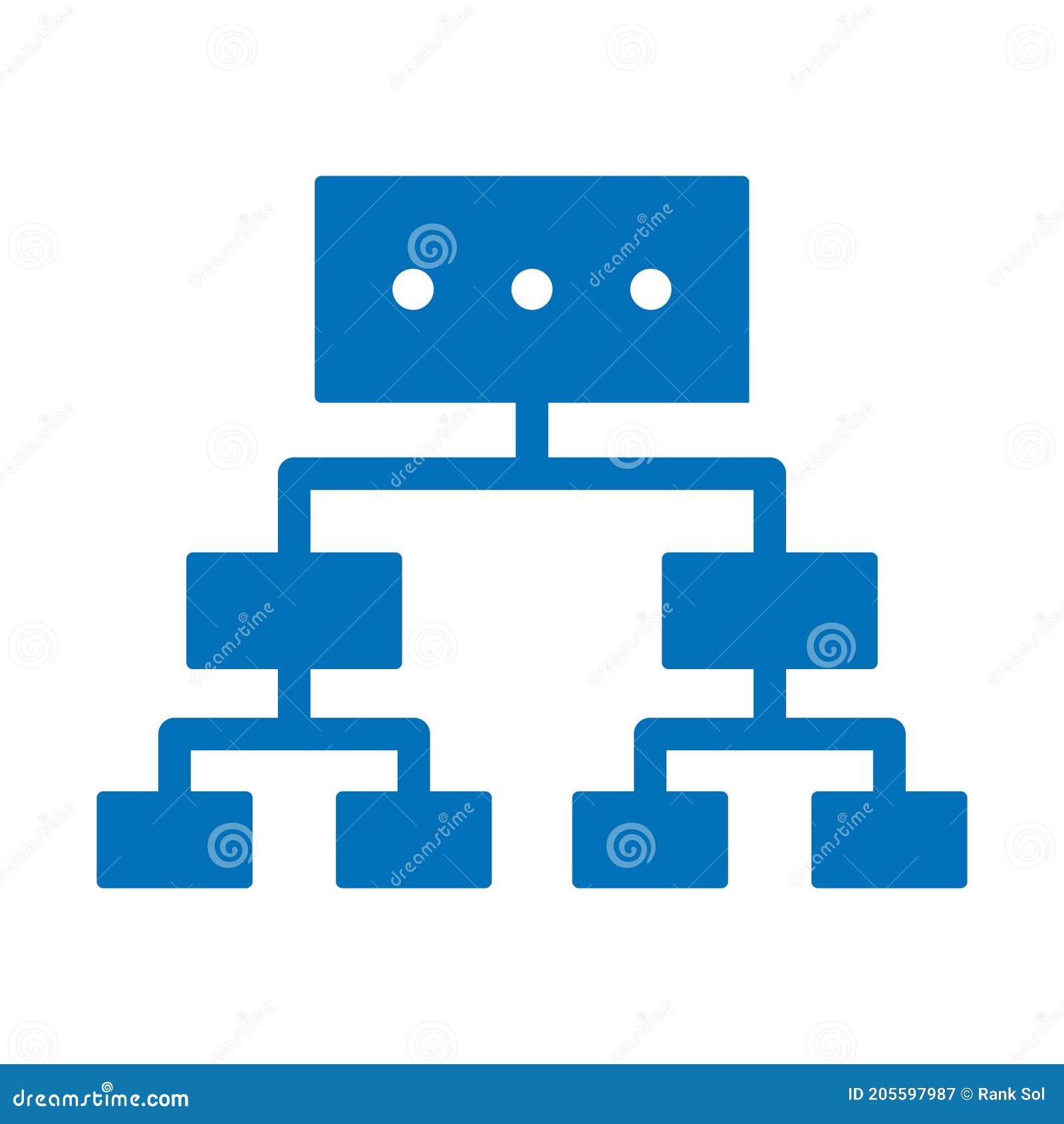 Data Sharing, Hierarchy Vector Icon Which Can Easily Modify Stock ...