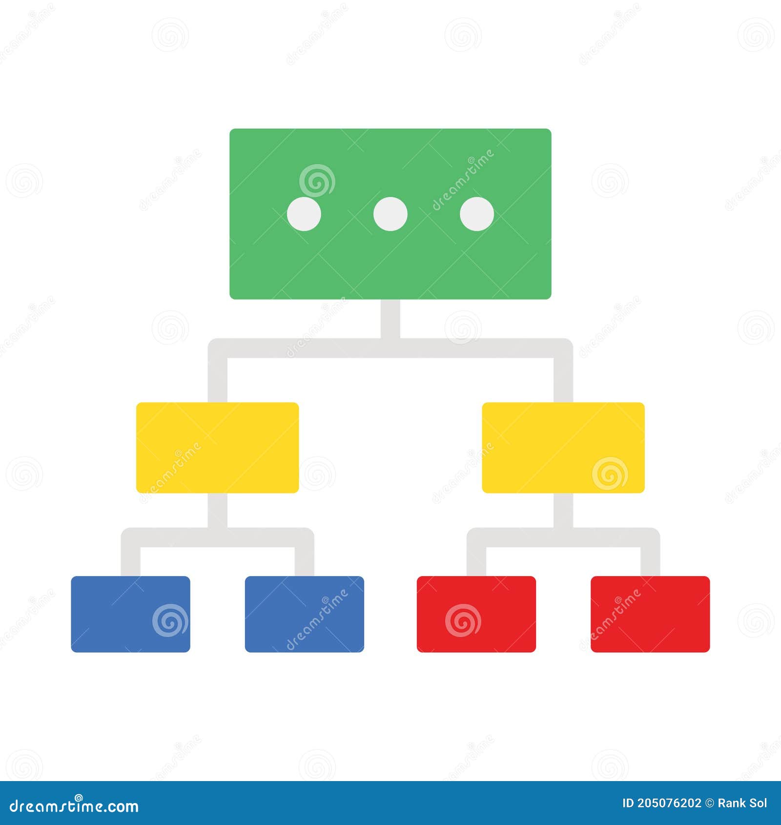 Data Sharing, Hierarchy Vector Icon Which Can Easily Modify Stock ...