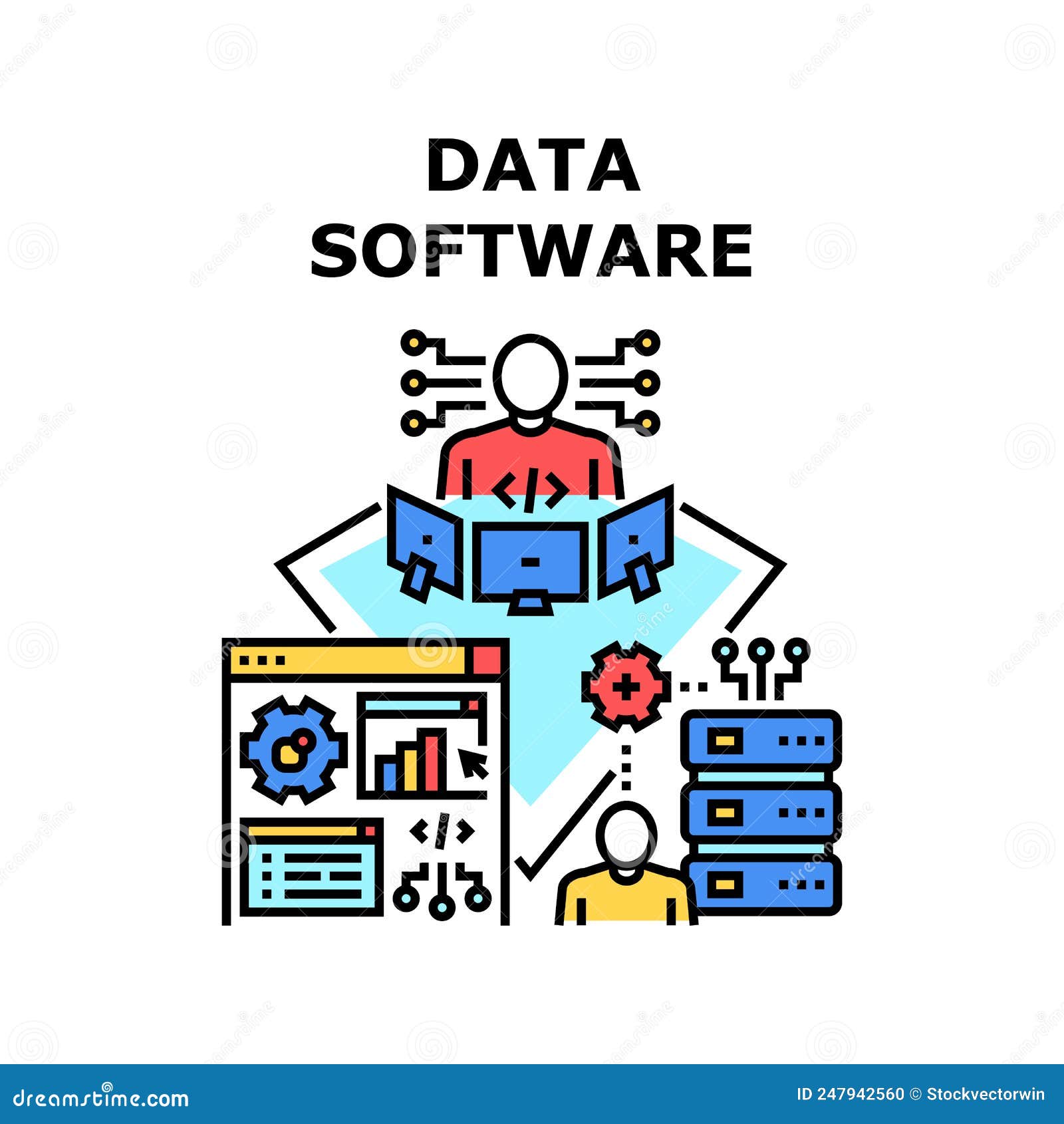 Developing Programmer Team Development Website Design And Coding ...