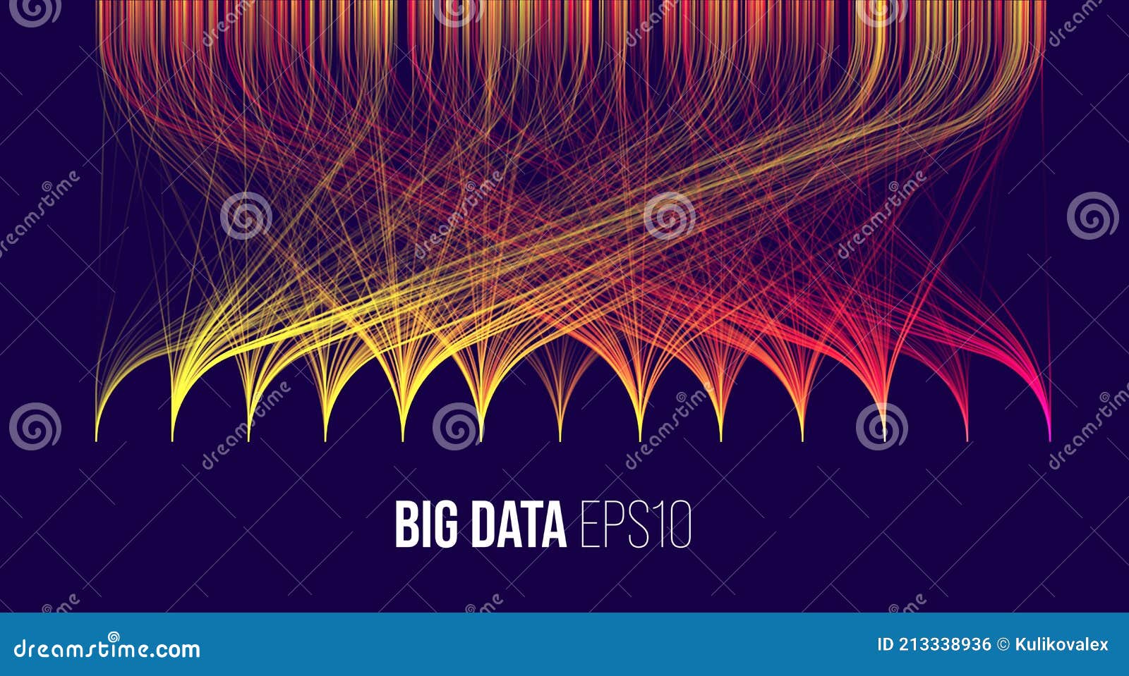 Data Sort Network. Data Science Technology Stock Vector - Illustration ...