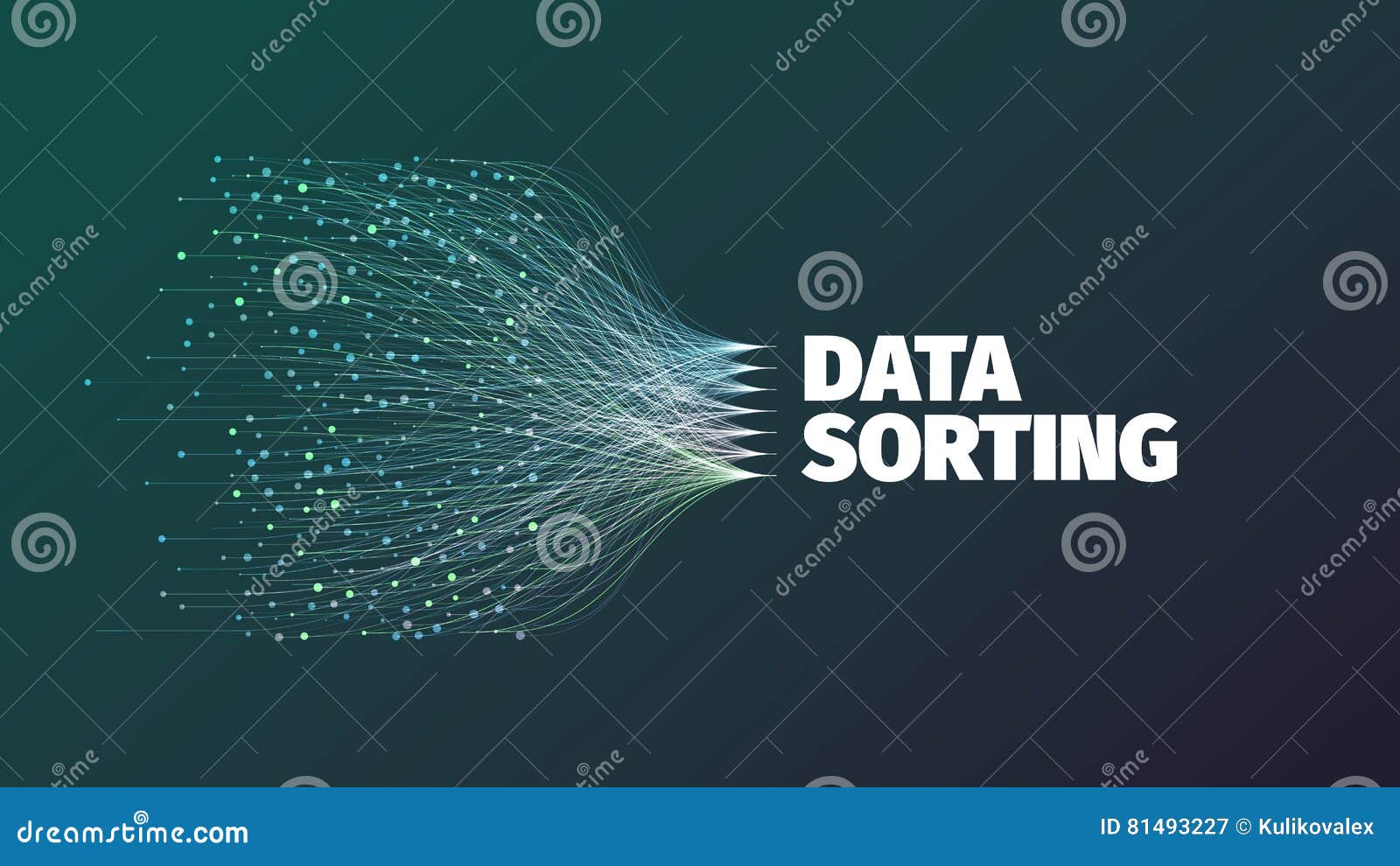 Data Sorting Abstract Vector Illustration Stock Vector Illustration