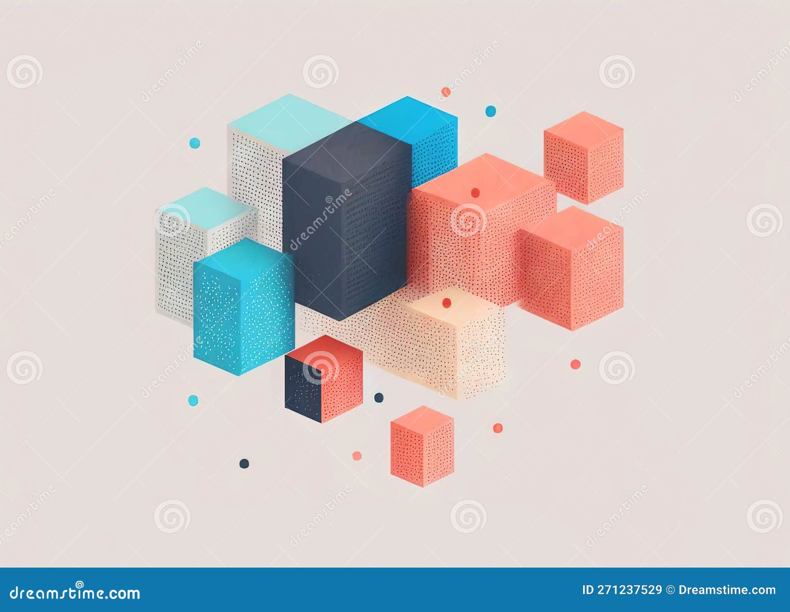Data Sorting Concept with Blocks and Graphs. Big Data Manipulation ...