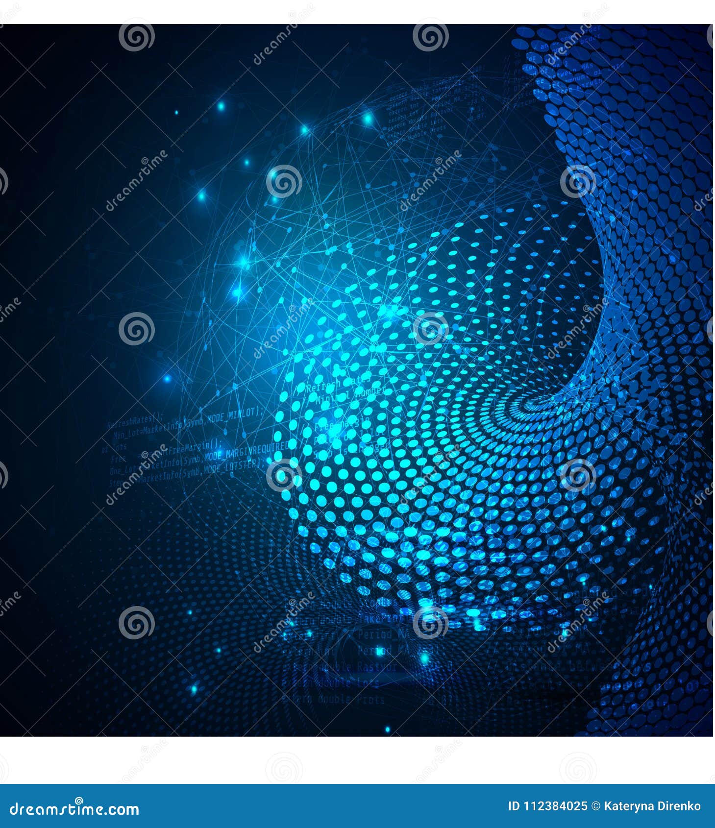 Data Sorting Flow Process. Big Data Stream Futuristic Infographic. Colorful Particle Wave with ...