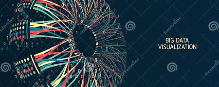 Data Sorting Process. Big Data Stream Futuristic Infographics. File ...