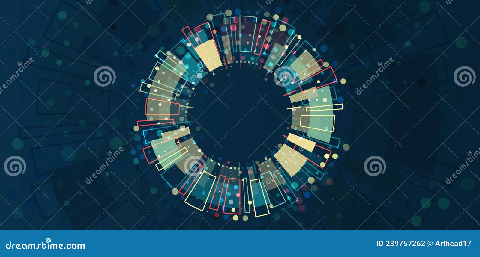 Data Sorting Process Big Data Stream Futuristic Infographics File Structuring Machine