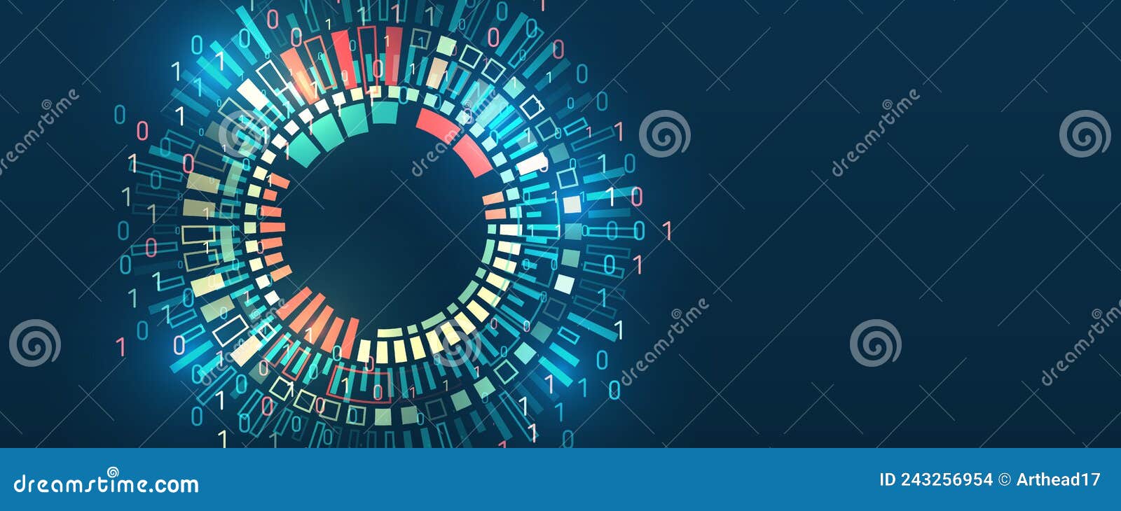 Data Sorting Process Big Data Stream Futuristic Infographics File Structuring Machine