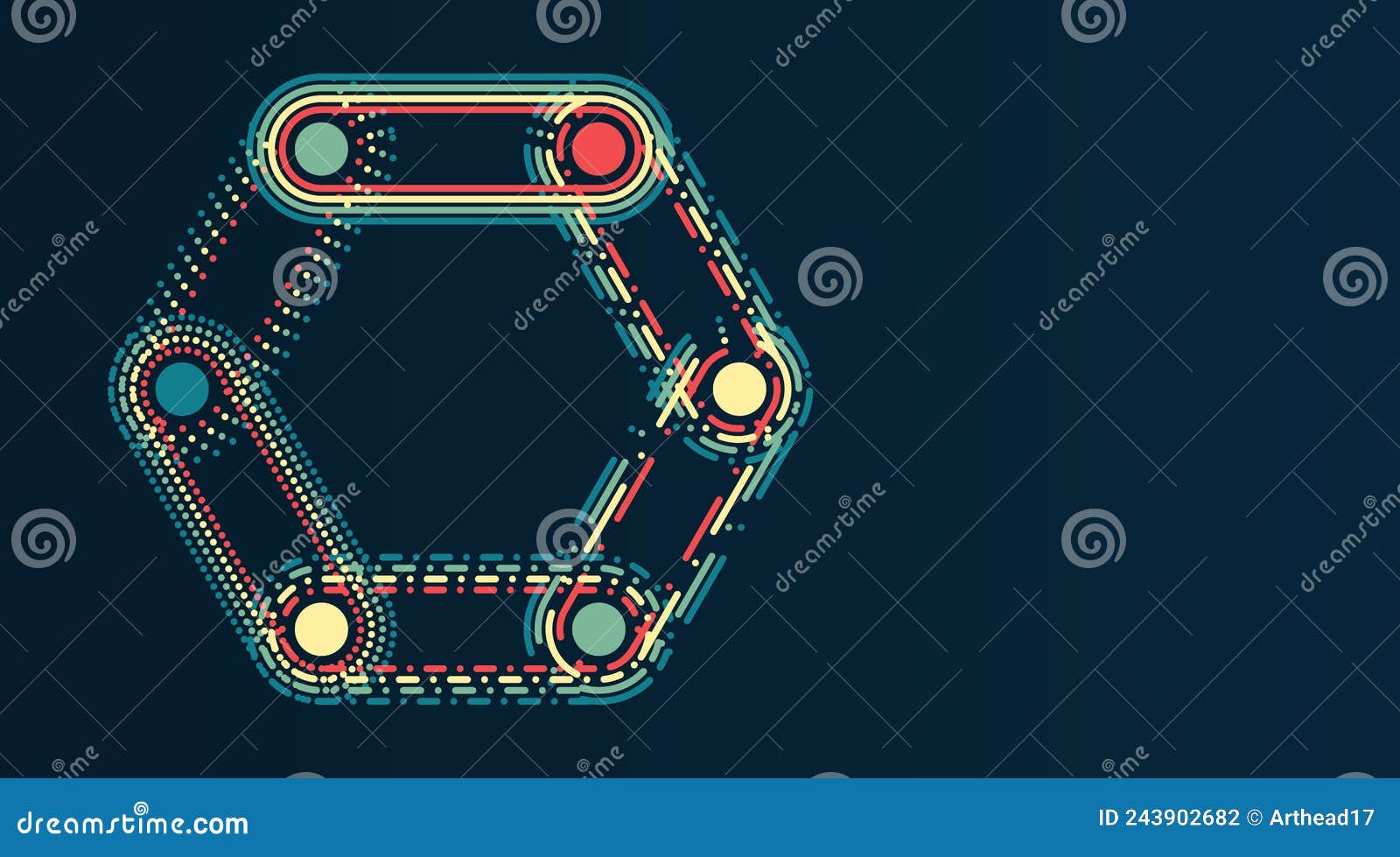 Data Sorting Process. Big Data Stream Futuristic Infographics. File ...
