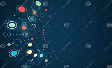 Data Sorting Process. Big Data Stream Futuristic Infographics. File ...