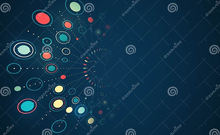 Data Sorting Process. Big Data Stream Futuristic Infographics. File ...