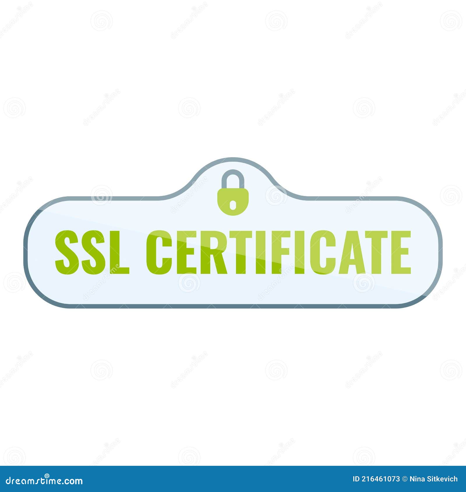 Data Ssl Certificate Icon, Cartoon Style Stock Vector - Illustration of ...