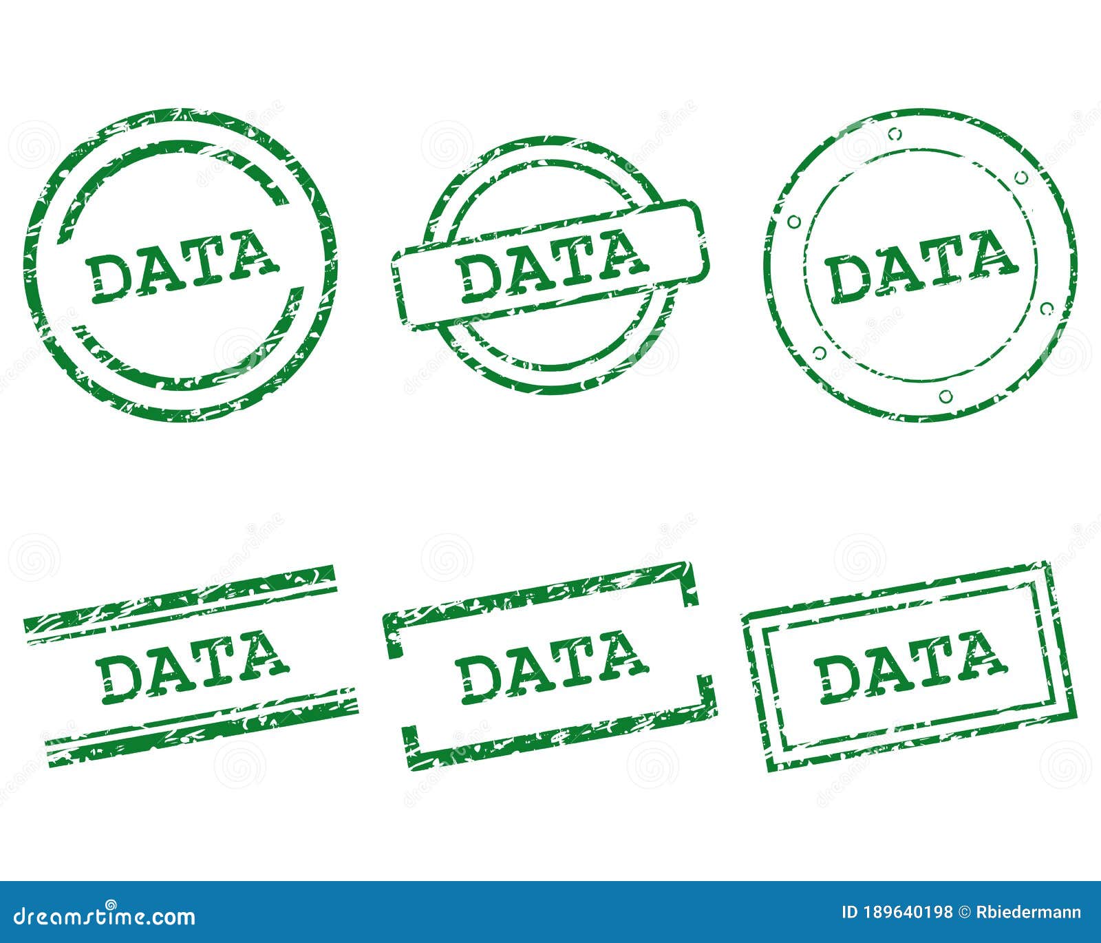 Data stamps stock vector. Illustration of graphic, vector - 189640198