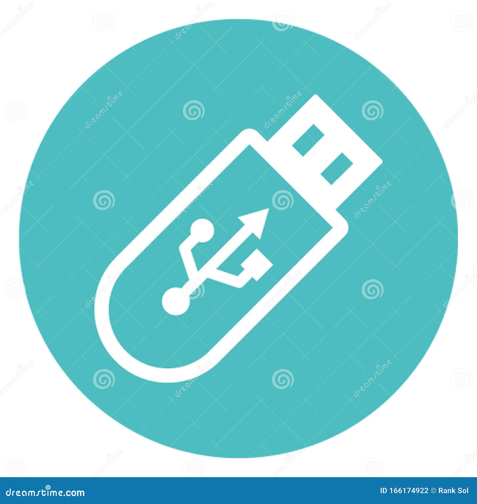 Data Stick Isolated Vector Icon Fully Editable Stock Vector ...