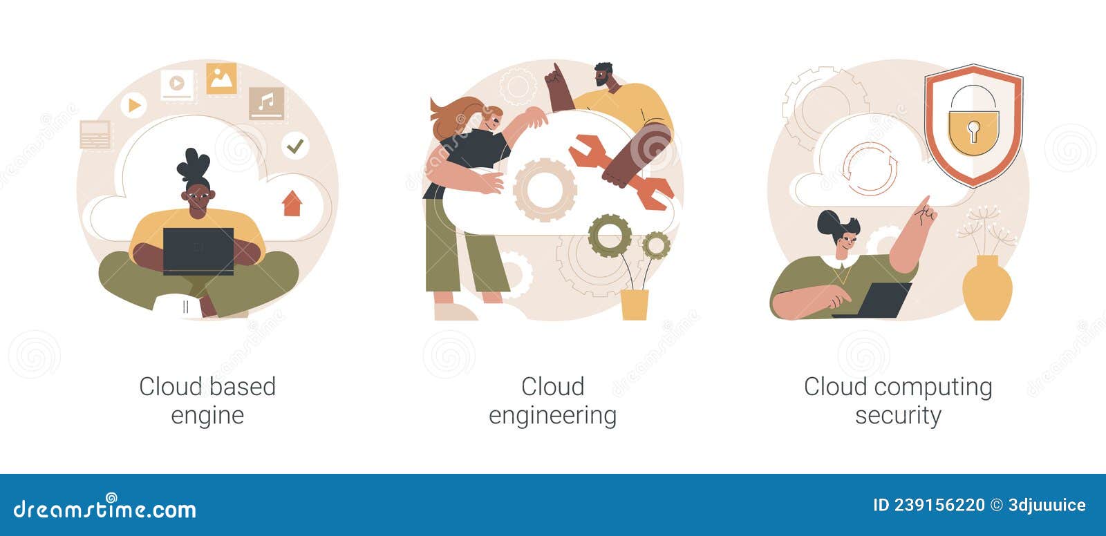 Data Storage Abstract Concept Vector Illustrations. Stock Vector ...