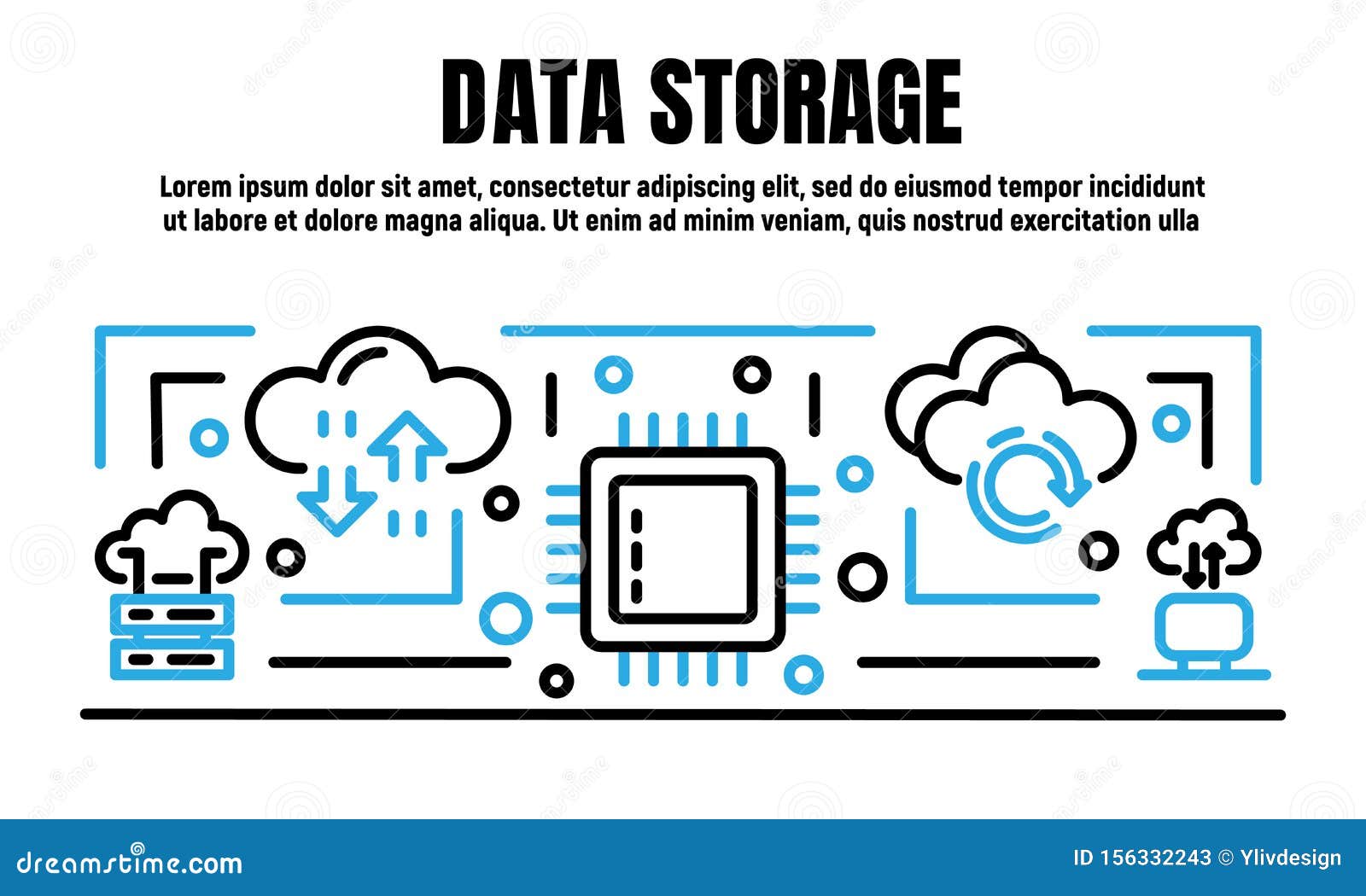 STORAGE Banner On Colorful Background Cartoon Vector | CartoonDealer ...