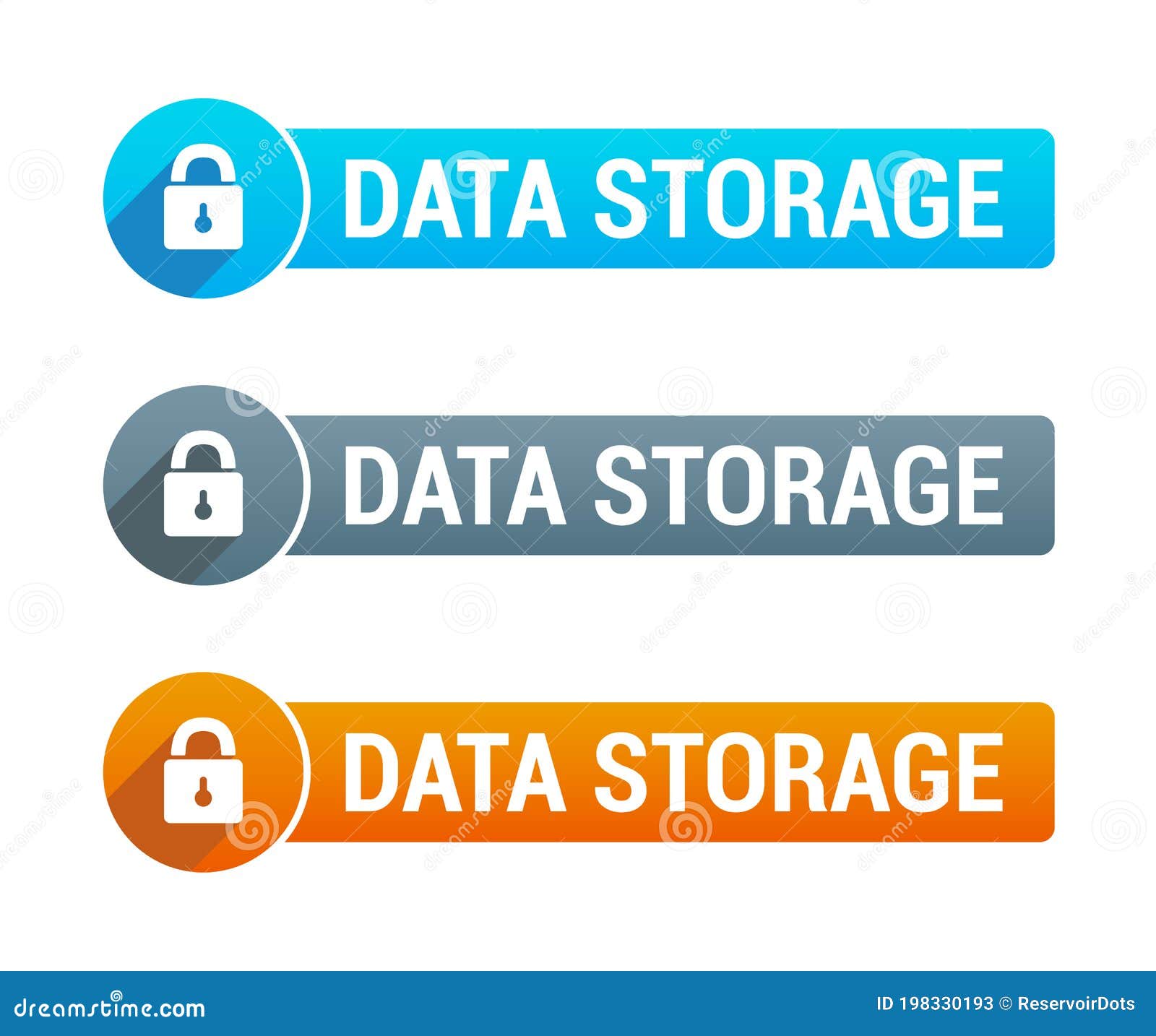 Data Storage Banner Vector stock vector. Illustration of server - 198330193