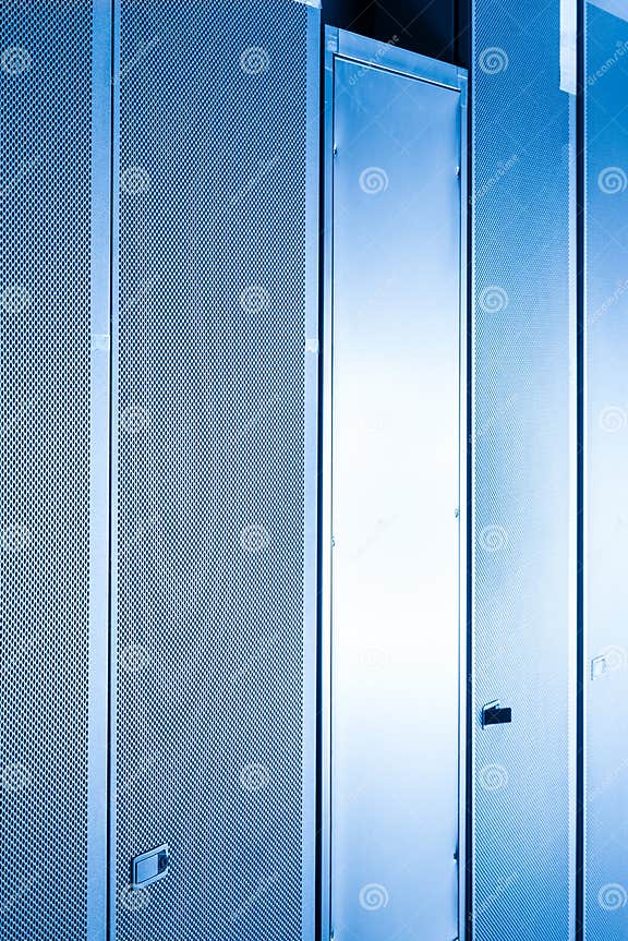 Data Storage Cabinets with Hard Drive Array Stock Image - Image of ...
