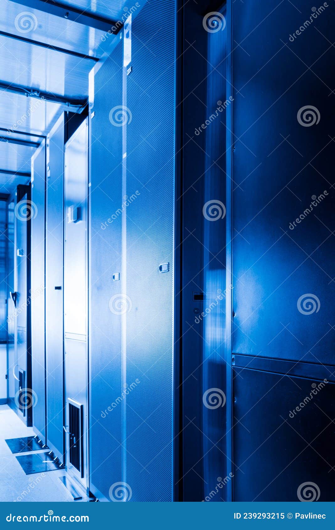 Data Storage Cabinets with Hard Drive Array Stock Image - Image of ...