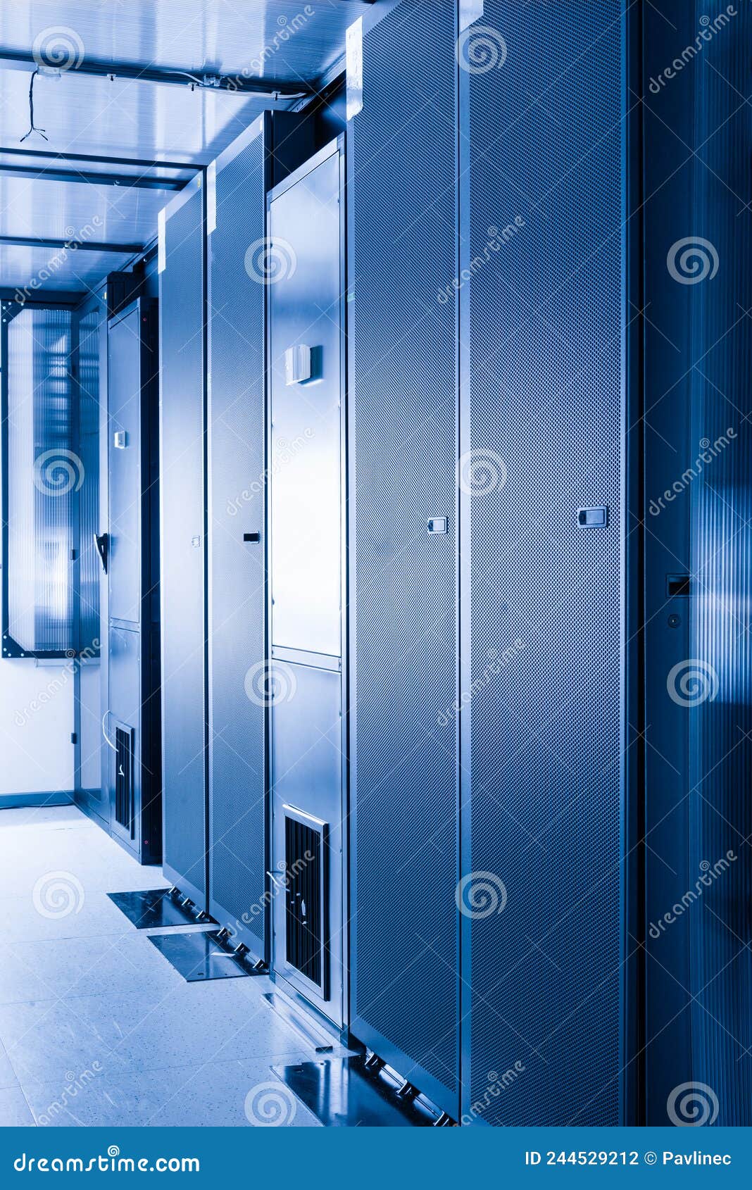Data Storage Cabinets with Hard Drive Array Stock Photo - Image of ...
