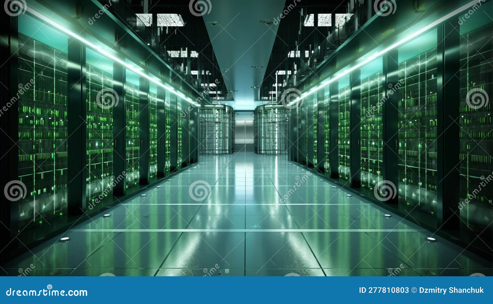 Data Storage Data Center Generative AI Stock Illustration ...