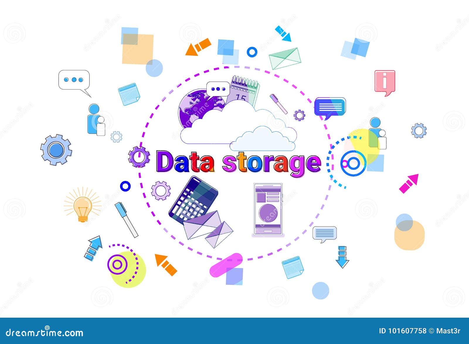 Data Storage Center Hosting Server Computer Device Information Database ...