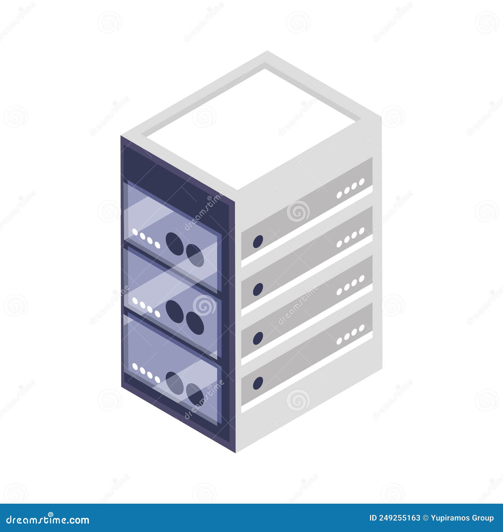 Data storage center stock vector. Illustration of data - 249255163