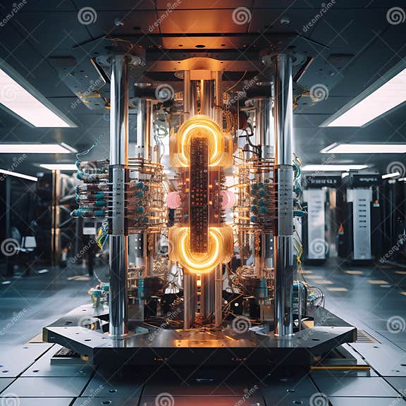 Data Storage Center. Quantum Computing, Database, Cloud Computing Concept Stock Image - Image of ...