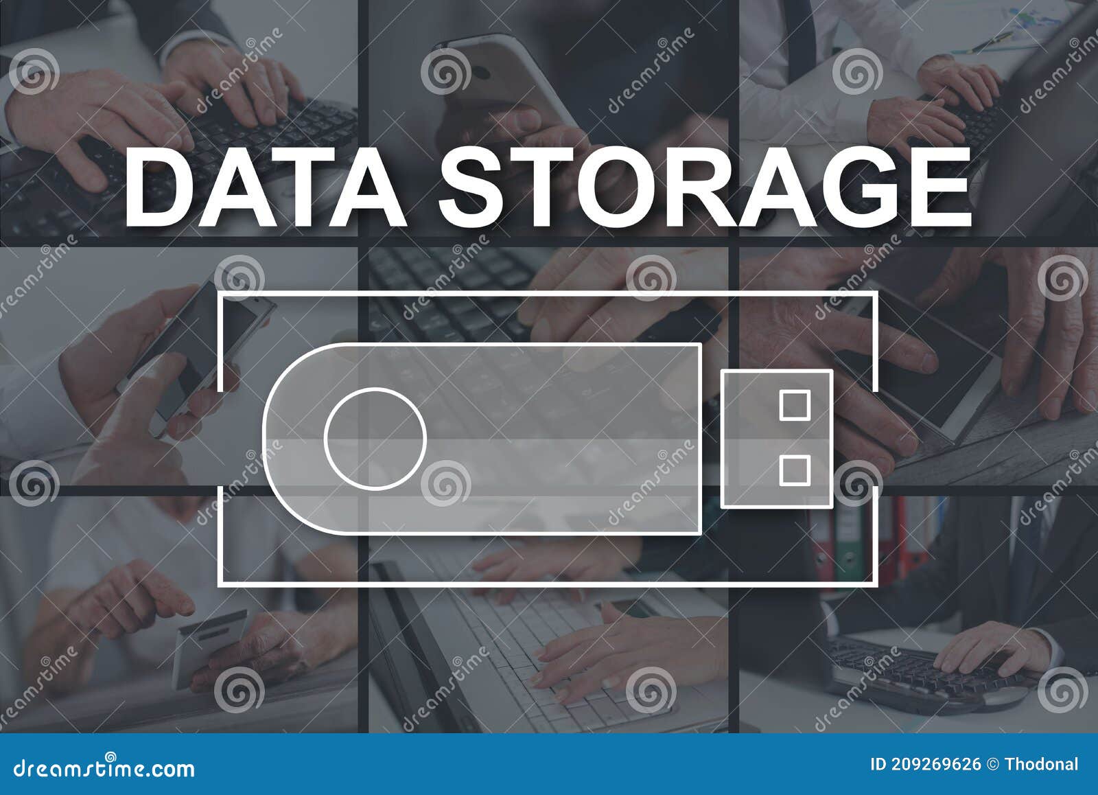 Concept of data storage stock photo. Image of save, information - 209269626
