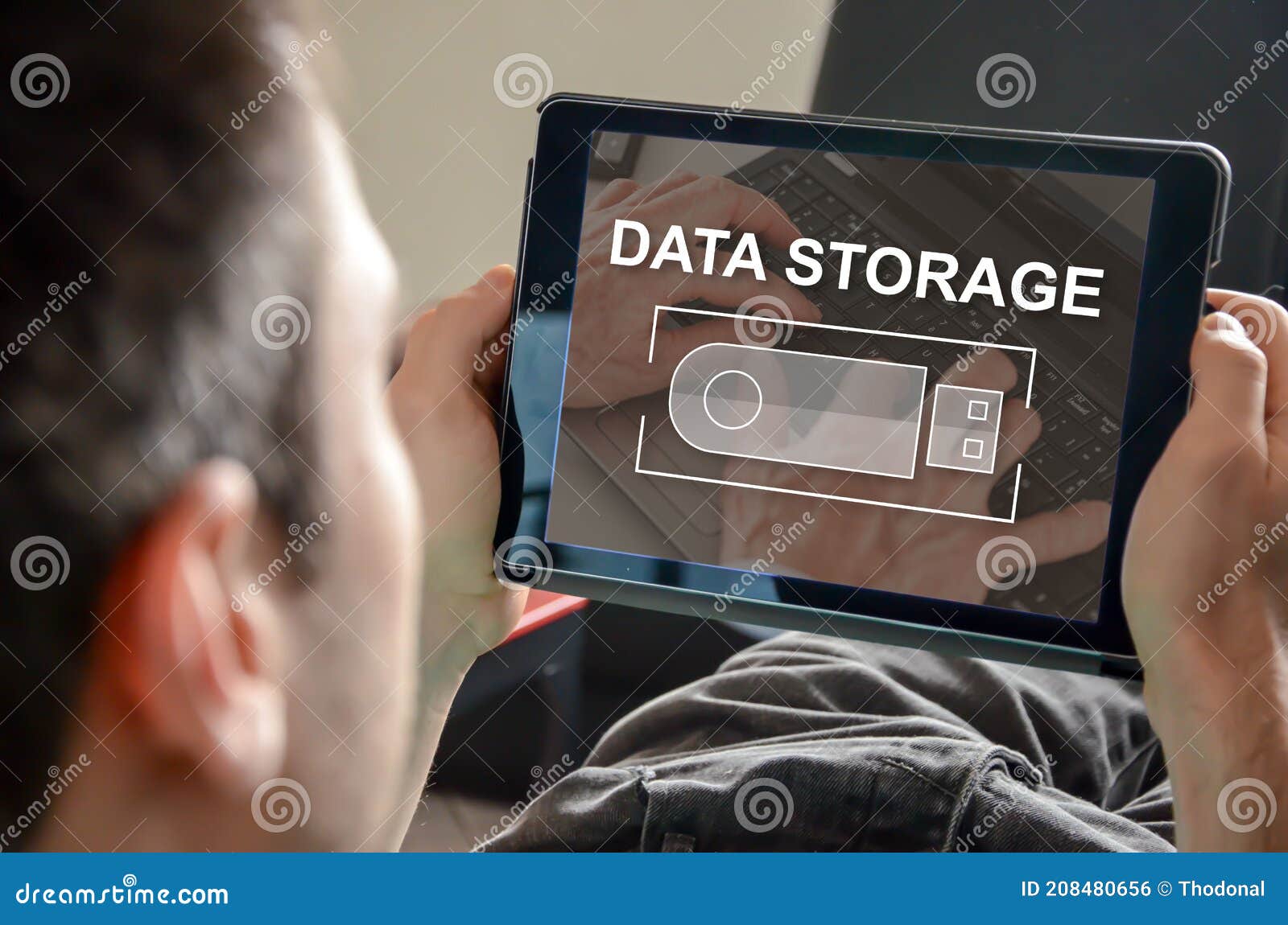 Concept of data storage stock photo. Image of symbol - 208480656
