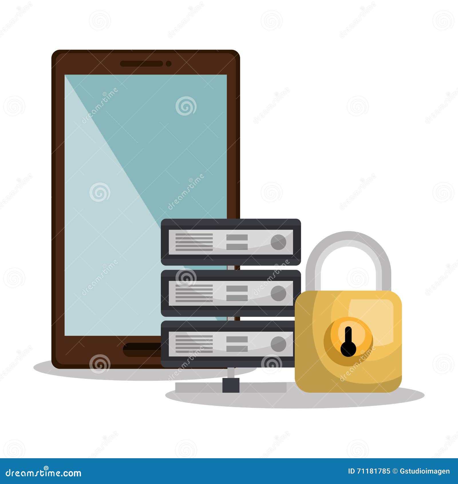 Data storage design stock illustration. Illustration of transfer - 71181785