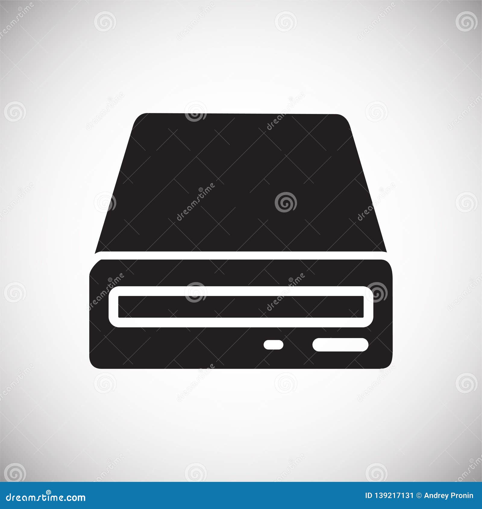 Data Storage Device Icon on White Background for Graphic and Web Design ...