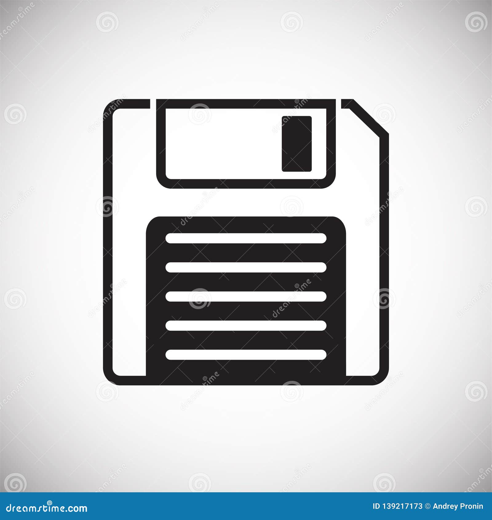 Data Storage Device Icon on White Background for Graphic and Web Design ...