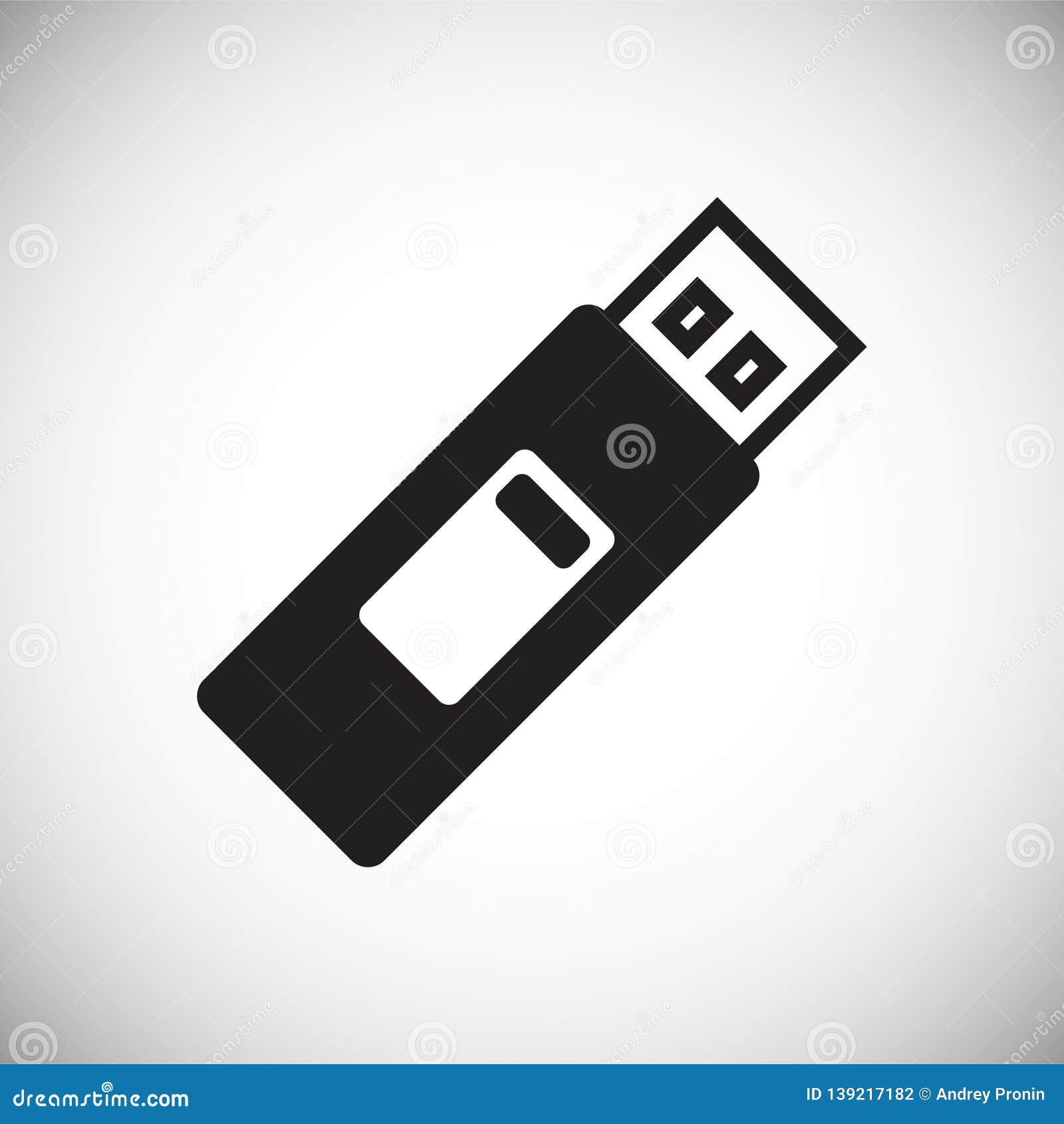 Data Storage Device Icon on White Background for Graphic and Web Design ...